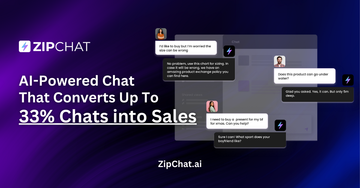 Best AI Chat For E-Commerce - Zipchat